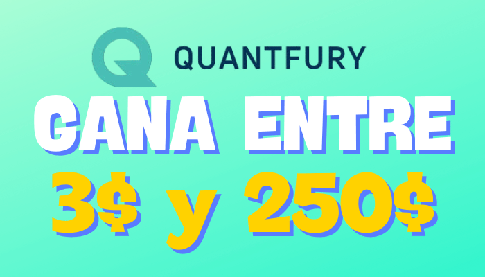 Quantfury: Gana entre 3$ y 250$ en acciones o criptomonedas | TuDinerito.com